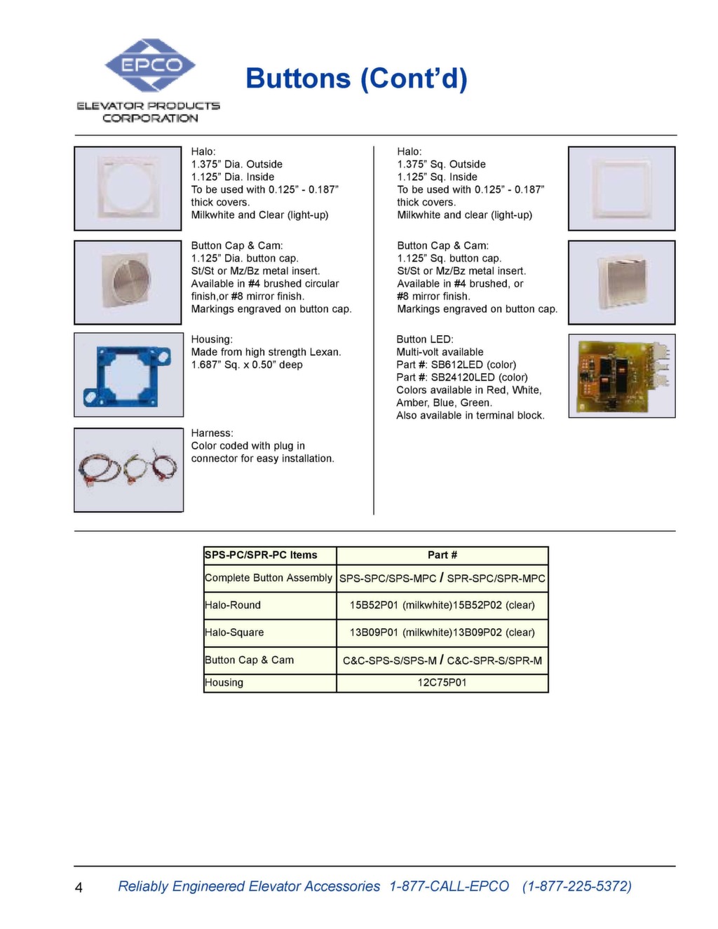 EPCO Elevator Parts Catalog - Elevator Products Corporation