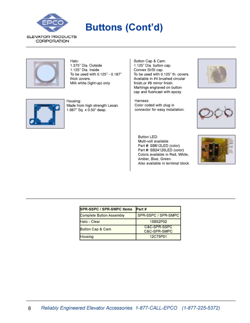 EPCO Elevator Parts Catalog - Elevator Products Corporation