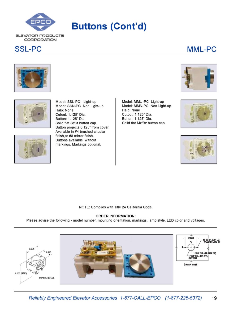 EPCO Elevator Parts Catalog - Elevator Products Corporation