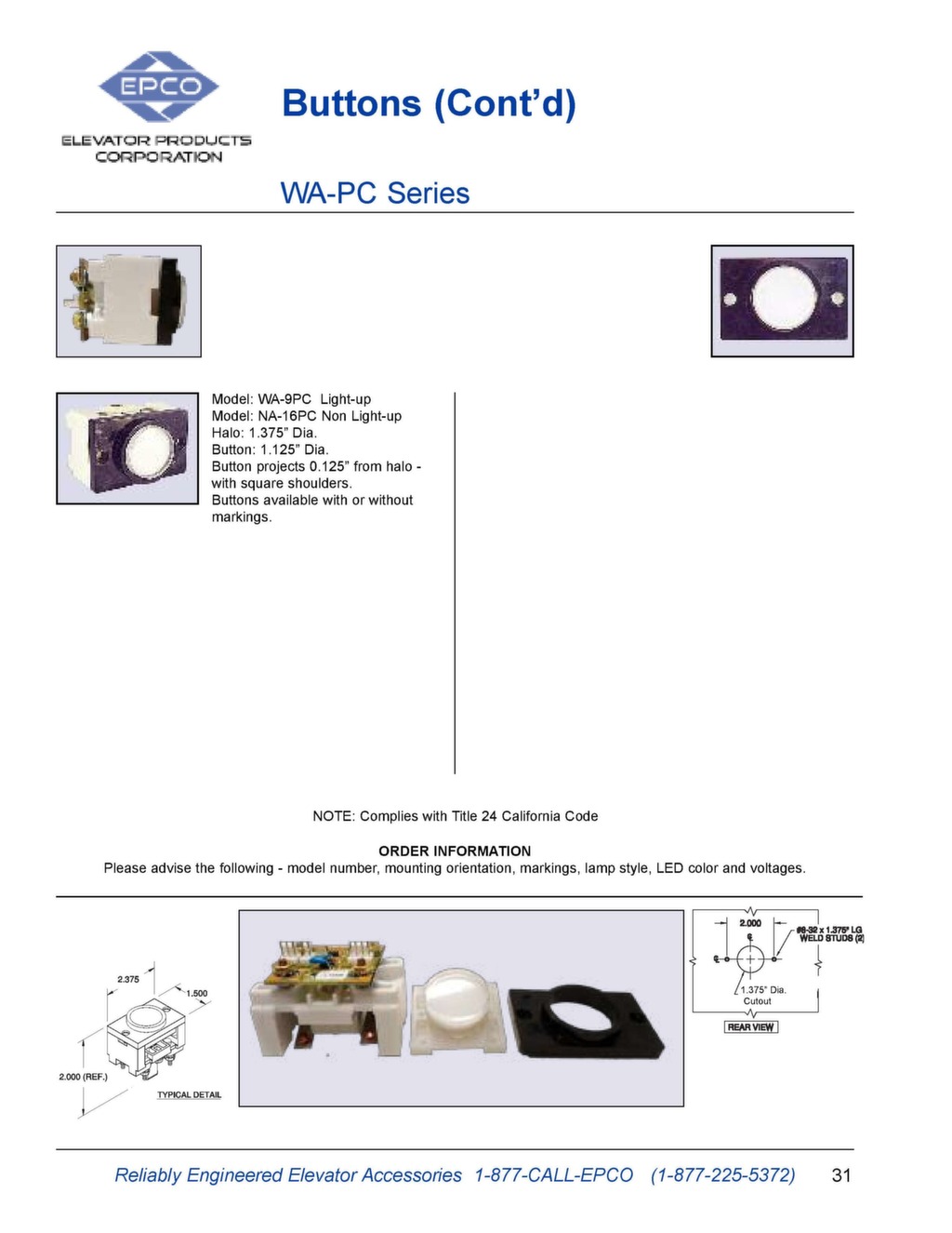 EPCO Elevator Parts Catalog - Elevator Products Corporation