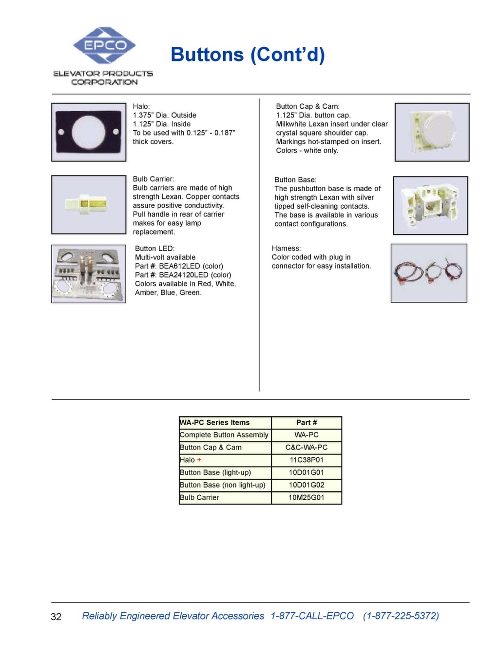 EPCO Elevator Parts Catalog - Elevator Products Corporation