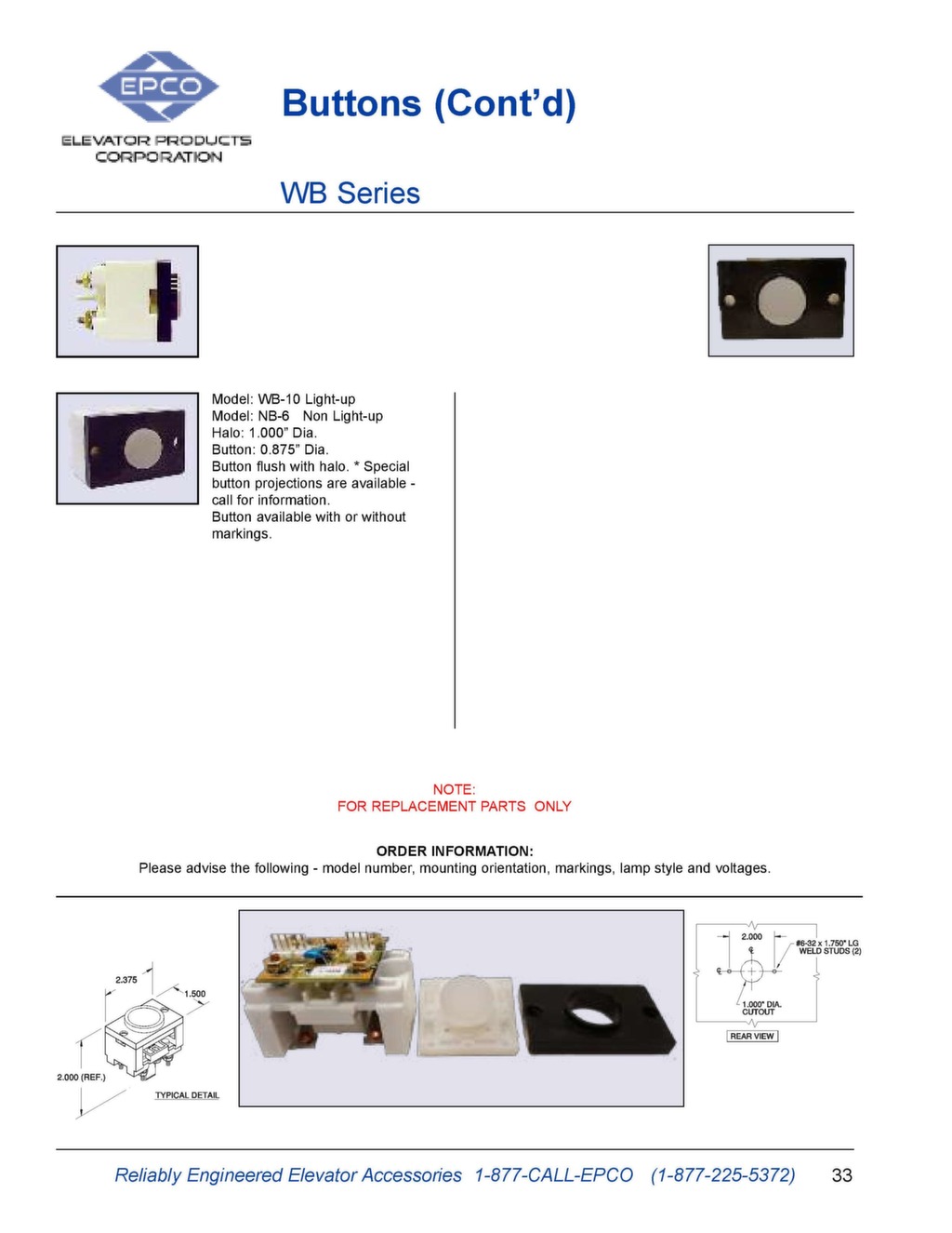 EPCO Elevator Parts Catalog - Elevator Products Corporation