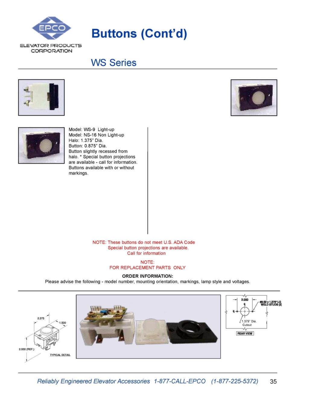 EPCO Elevator Parts Catalog - Elevator Products Corporation