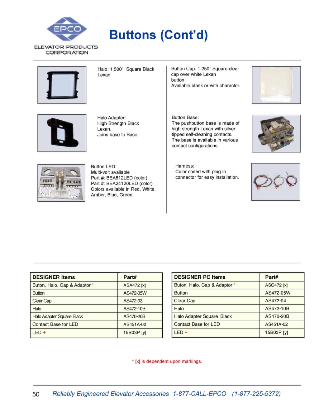 EPCO Elevator Parts Catalog - Elevator Products Corporation