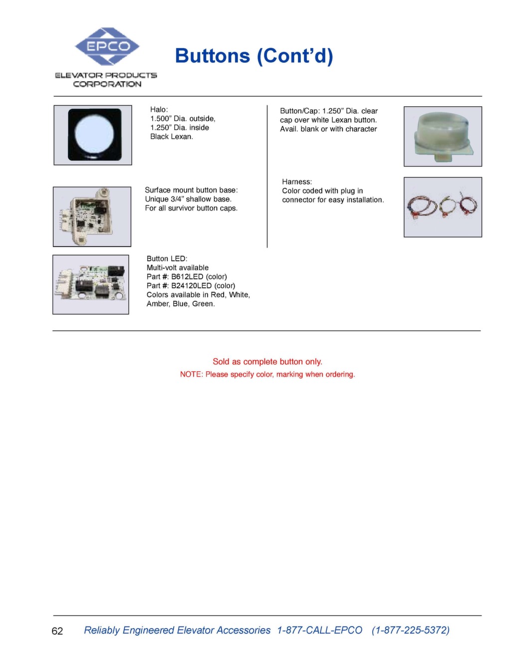 EPCO Elevator Parts Catalog - Elevator Products Corporation