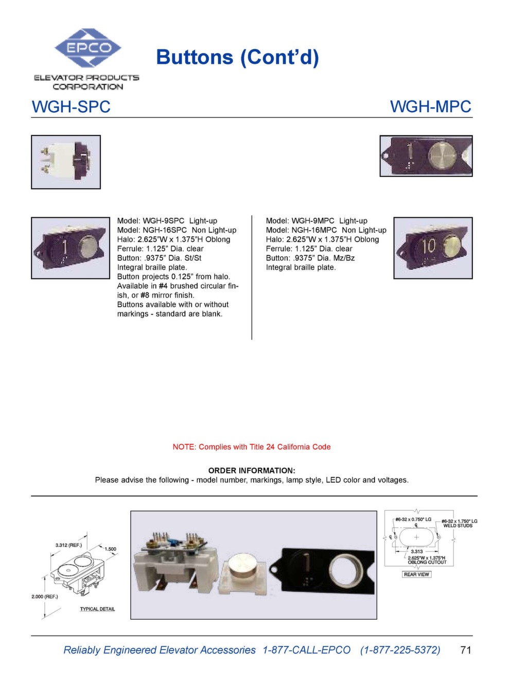 EPCO Elevator Parts Catalog - Elevator Products Corporation