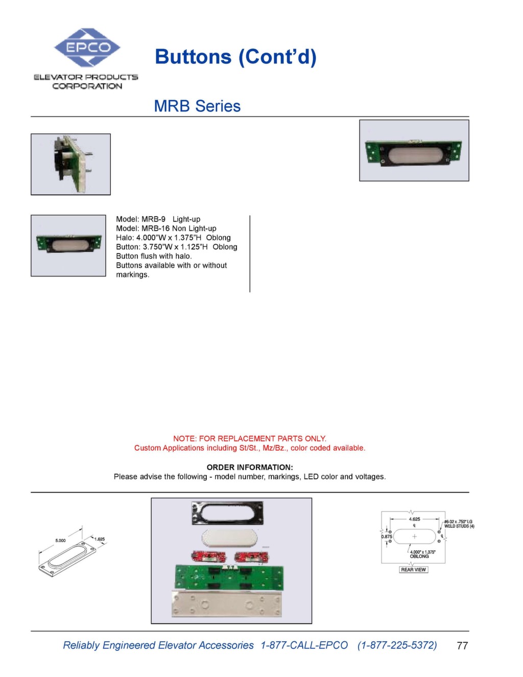 EPCO Elevator Parts Catalog - Elevator Products Corporation