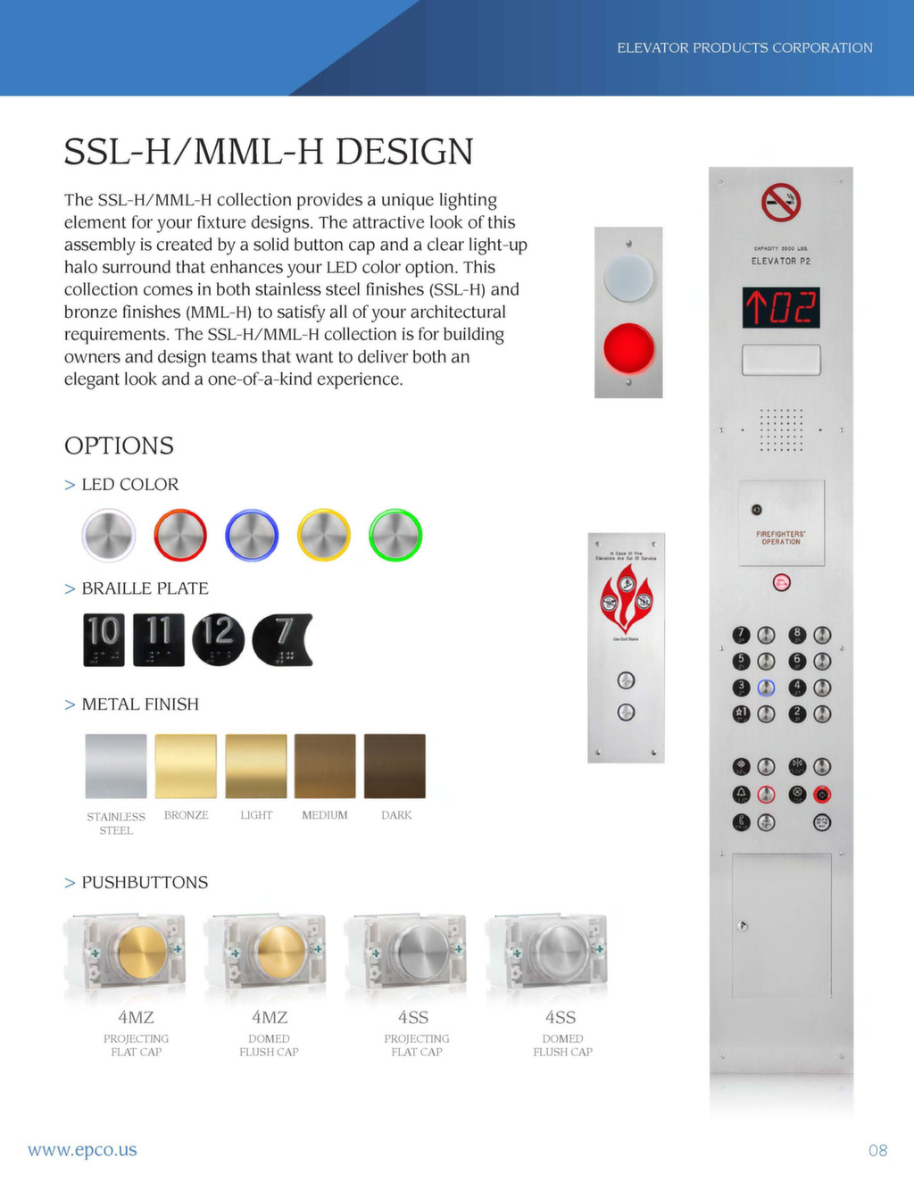 EPCO Elevator Product Brochure - Elevator Products Corporation