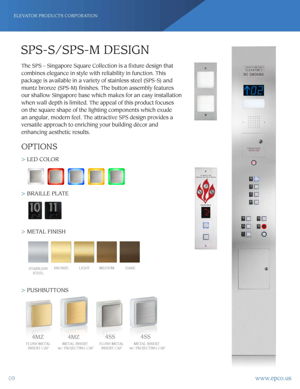 EPCO Elevator Product Brochure - Elevator Products Corporation
